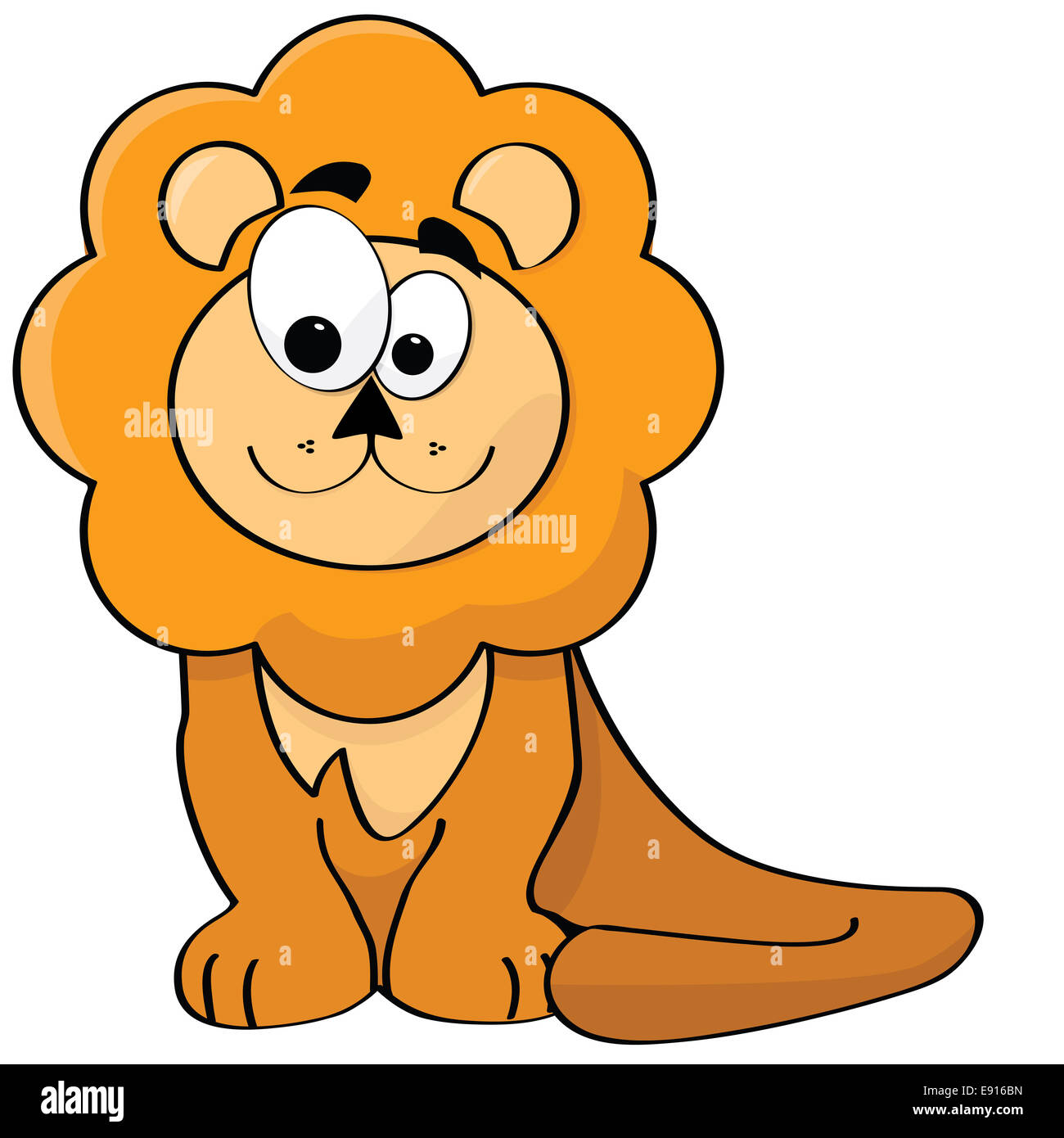 Cartoon lion hi-res stock photography and images - Alamy