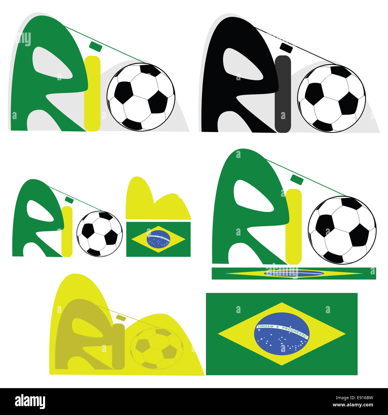 Rio de Janeiro graphic Stock Photo - Alamy