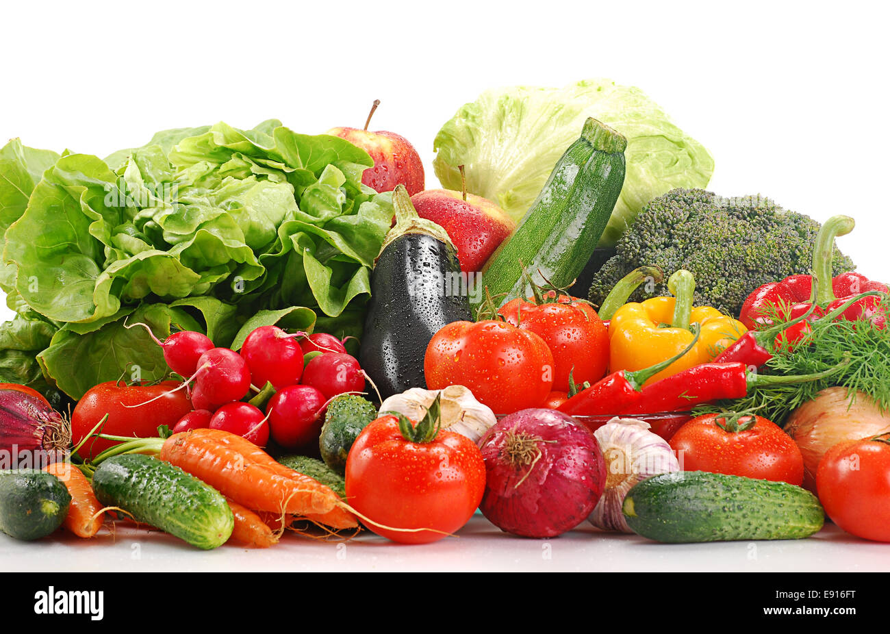 Composition with raw vegetables Stock Photo - Alamy