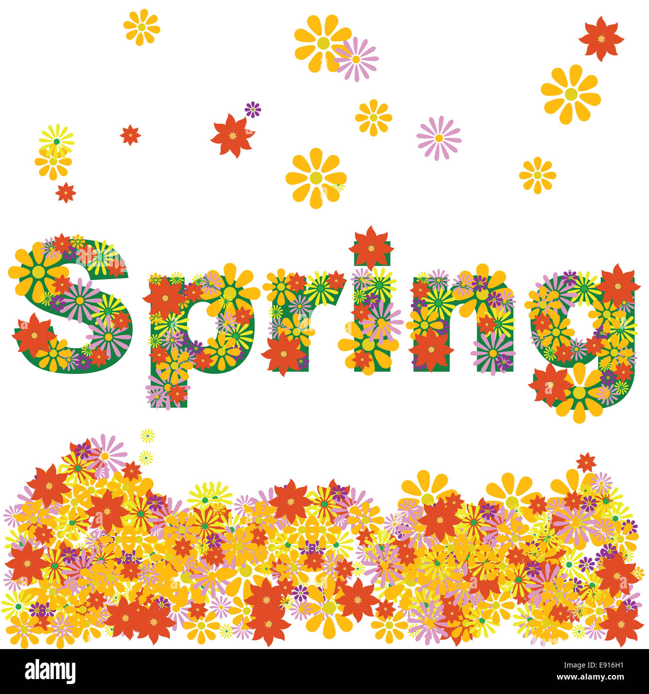 Spring word hi-res stock photography and images - Alamy