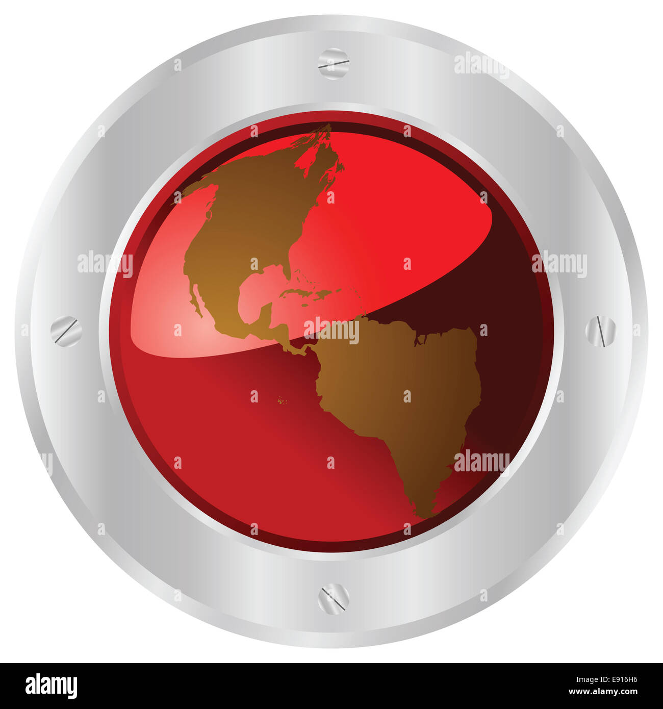 Red planet button Stock Photo - Alamy