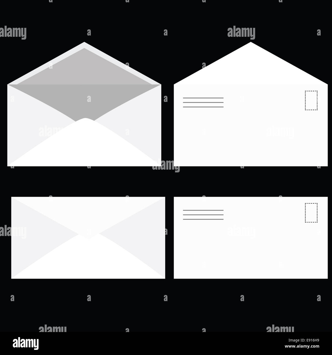 Envelopes illustration hi-res stock photography and images - Alamy