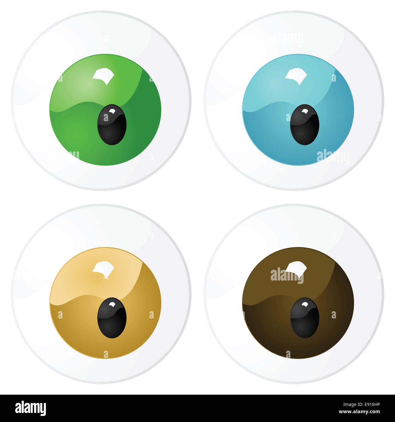 Blue and hazel eyes Cut Out Stock Images & Pictures - Alamy