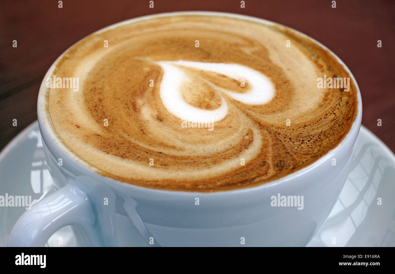 Cappucino with Heart Stock Photo - Alamy