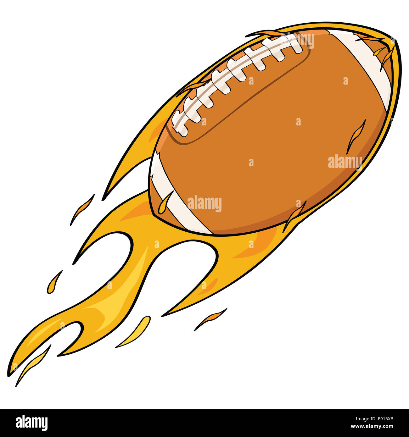 Football on fire Stock Photo - Alamy