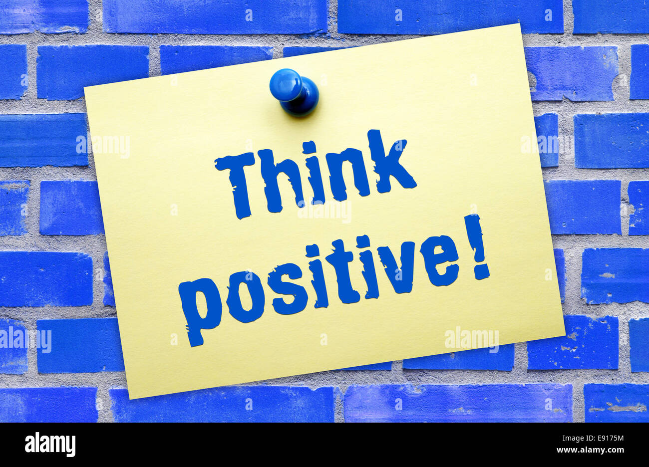 Think positive ! Stock Photo - Alamy