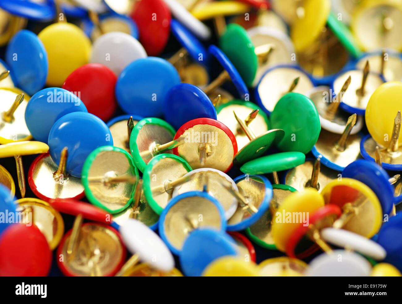 Pins in the office Stock Photo - Alamy
