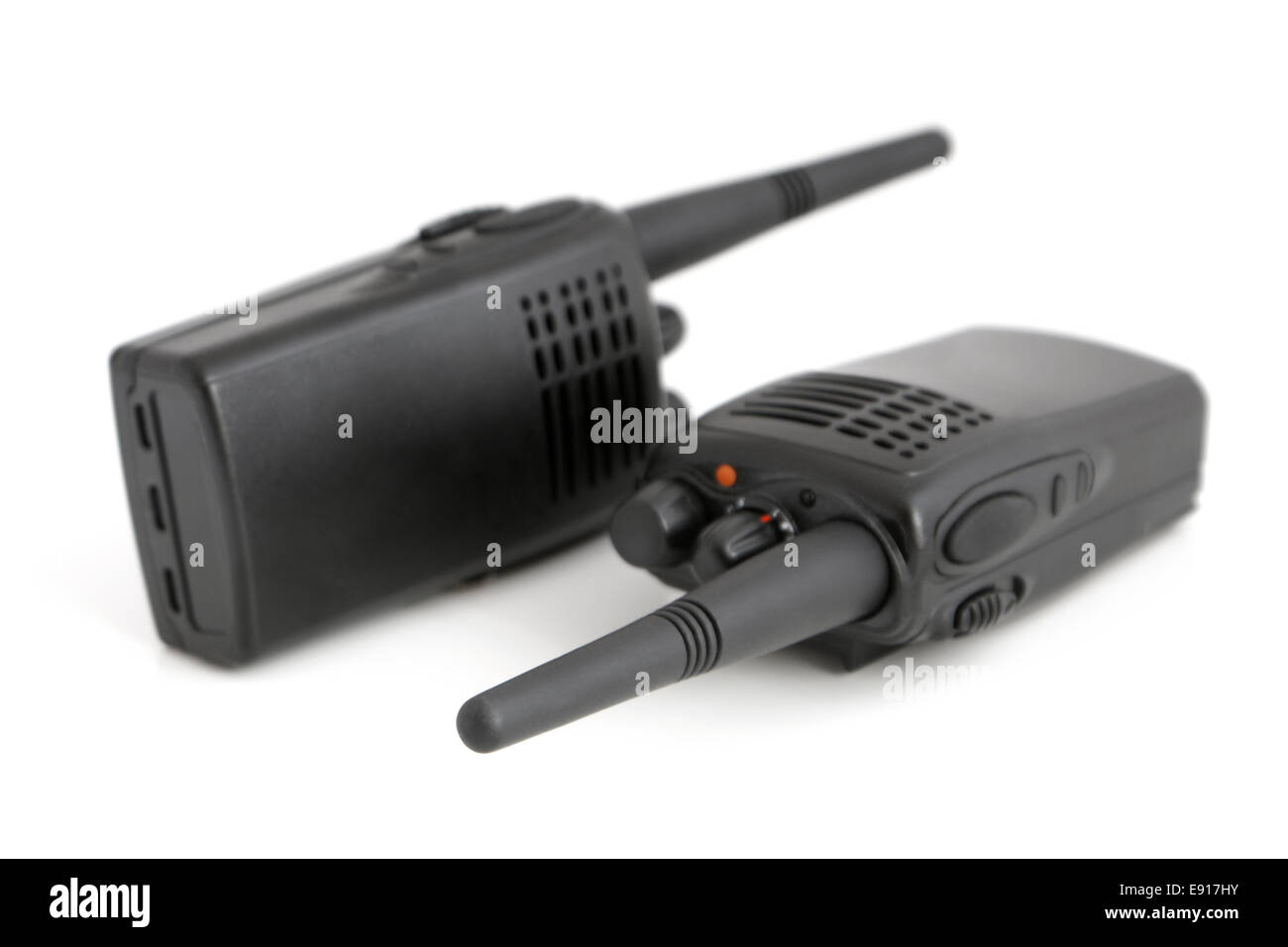 Pair of portable radio sets Stock Photo - Alamy