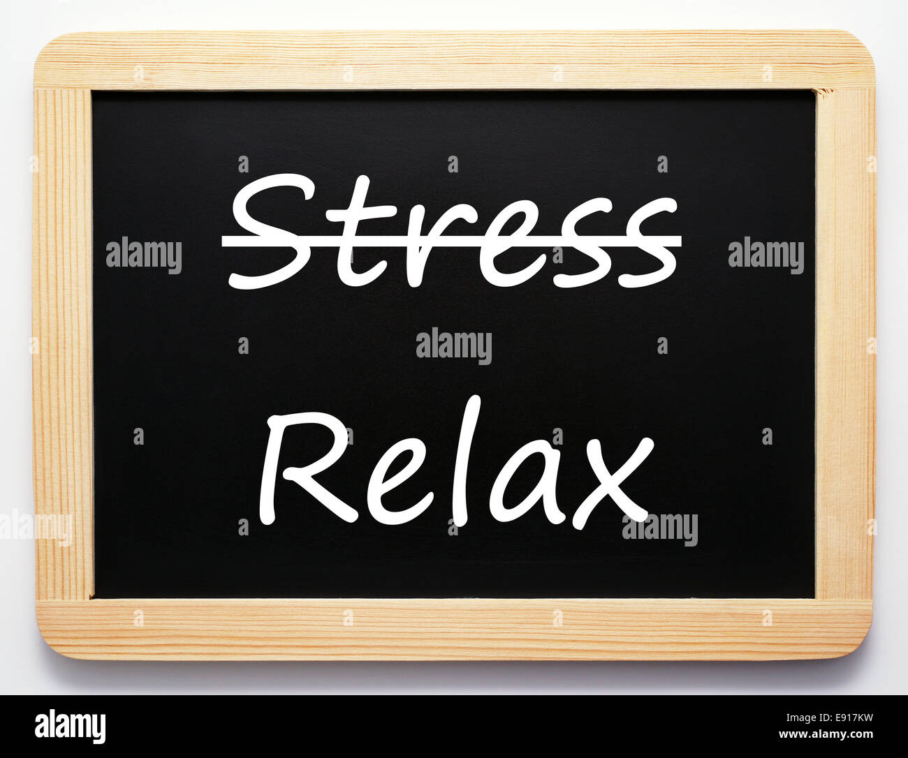 Stress / Relax - Concept Sign Stock Photo - Alamy