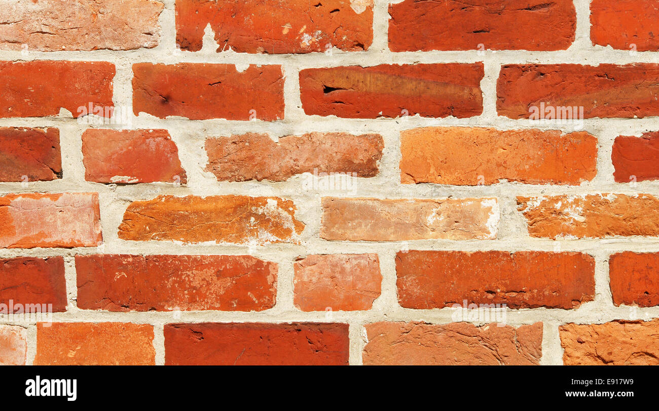 Old orange Brick Wall Stock Photo - Alamy