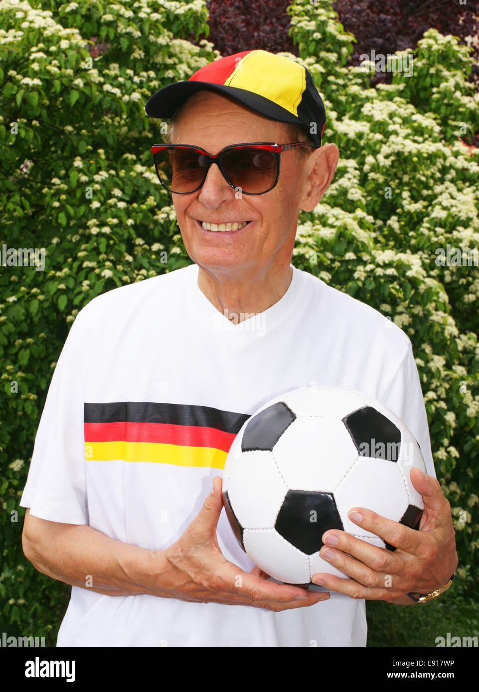 German Senior Soccer Fan Stock Photo - Alamy