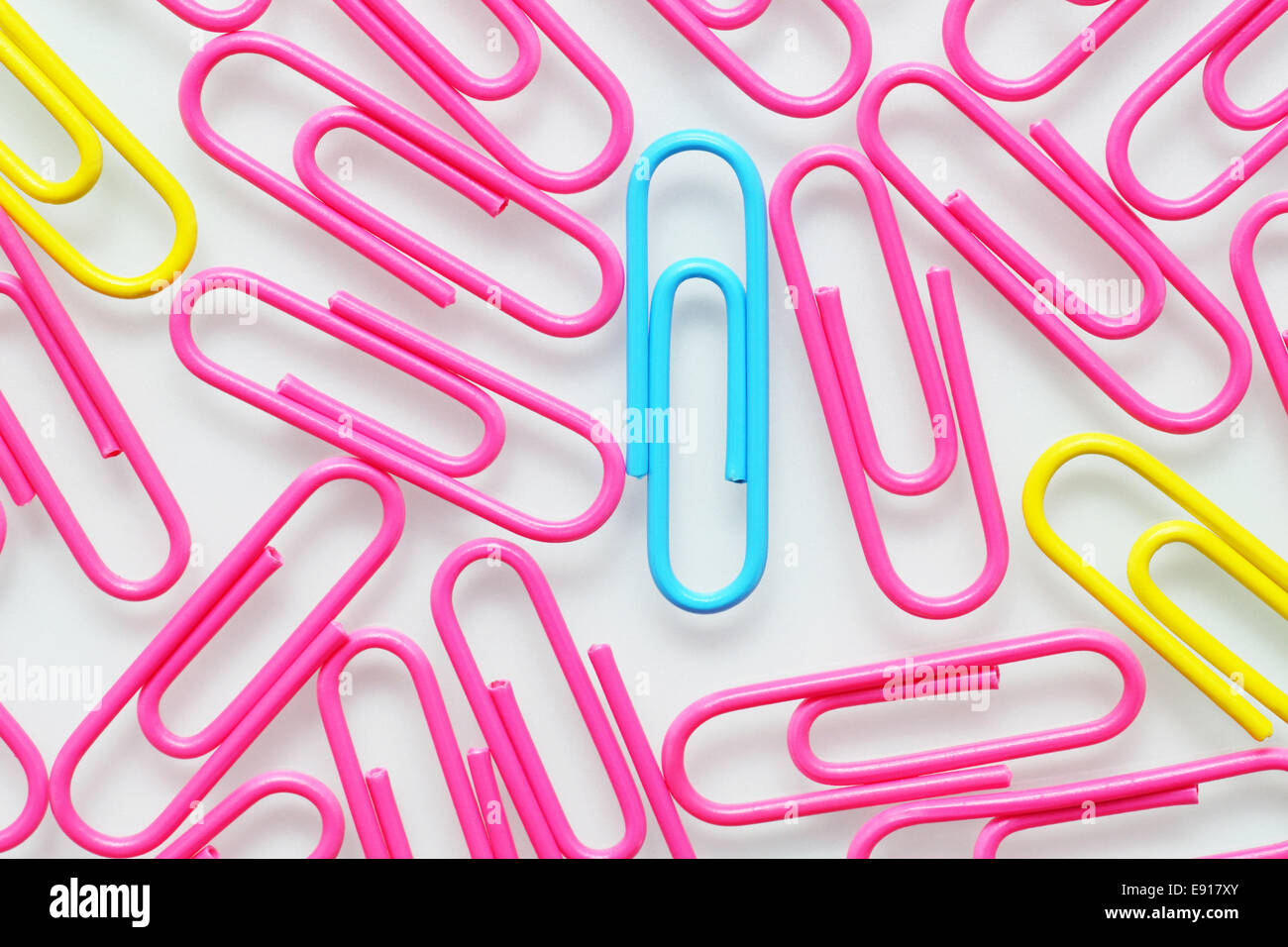 Paper Clips Close-up Stock Photo - Alamy