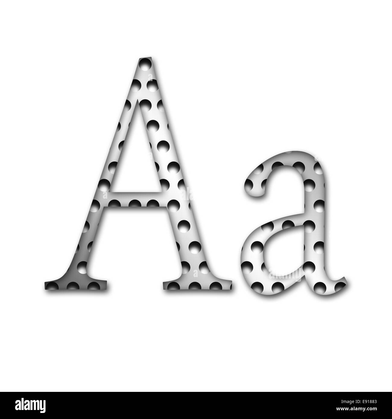 Metal letter A Stock Photo - Alamy