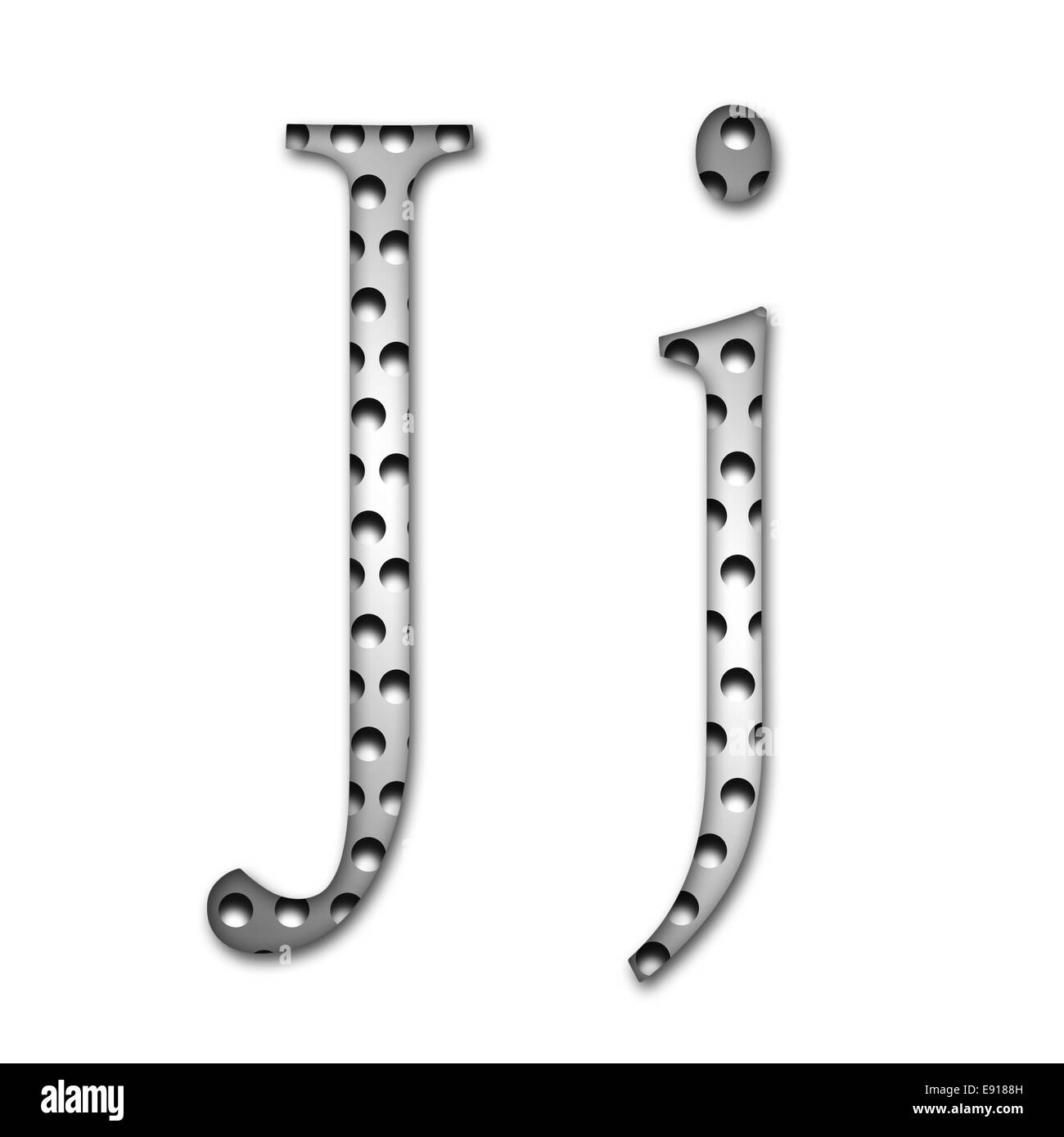 metal letter J Stock Photo - Alamy