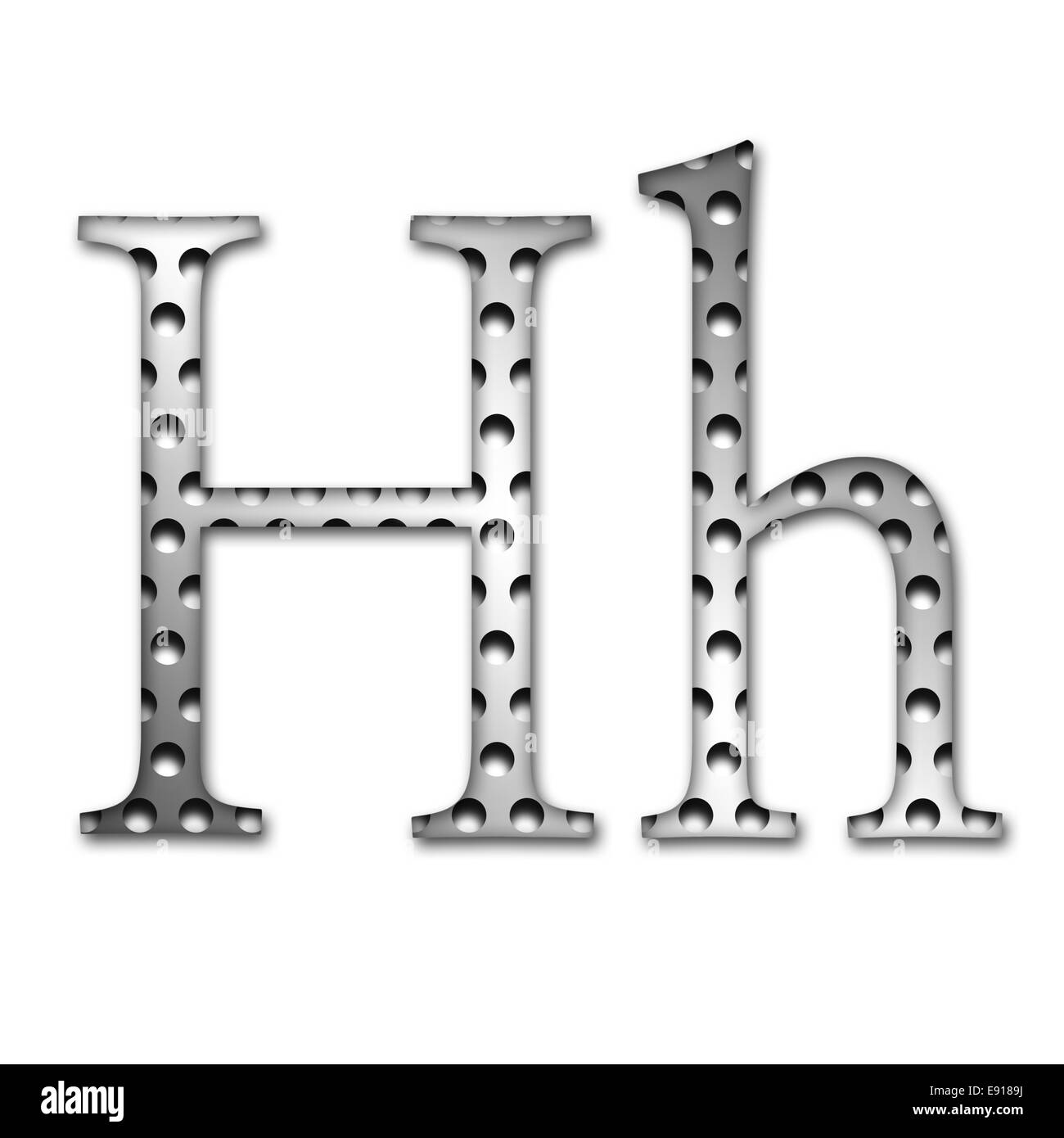 metal letter H Stock Photo - Alamy