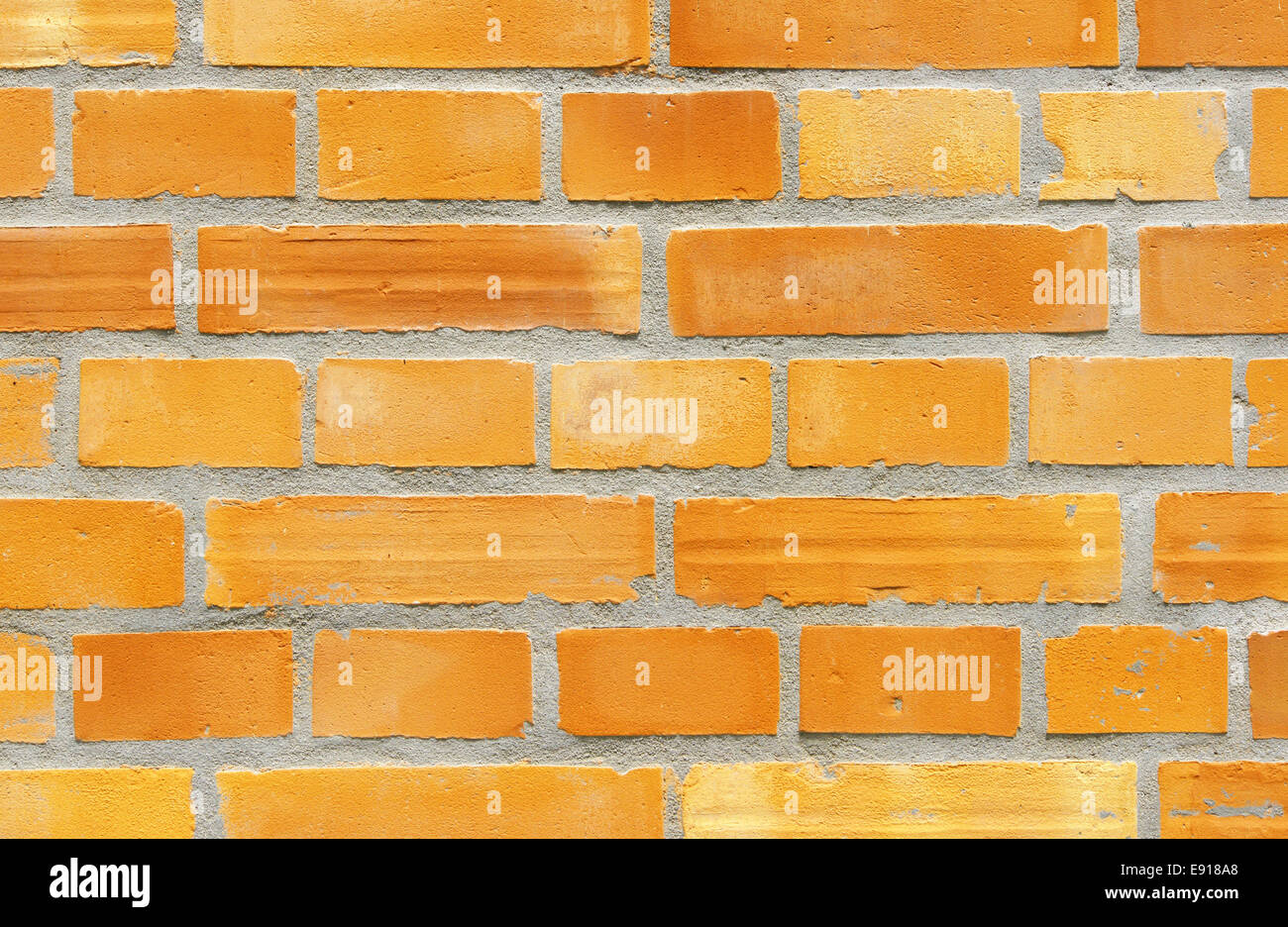 The orange Brick Wall Stock Photo - Alamy