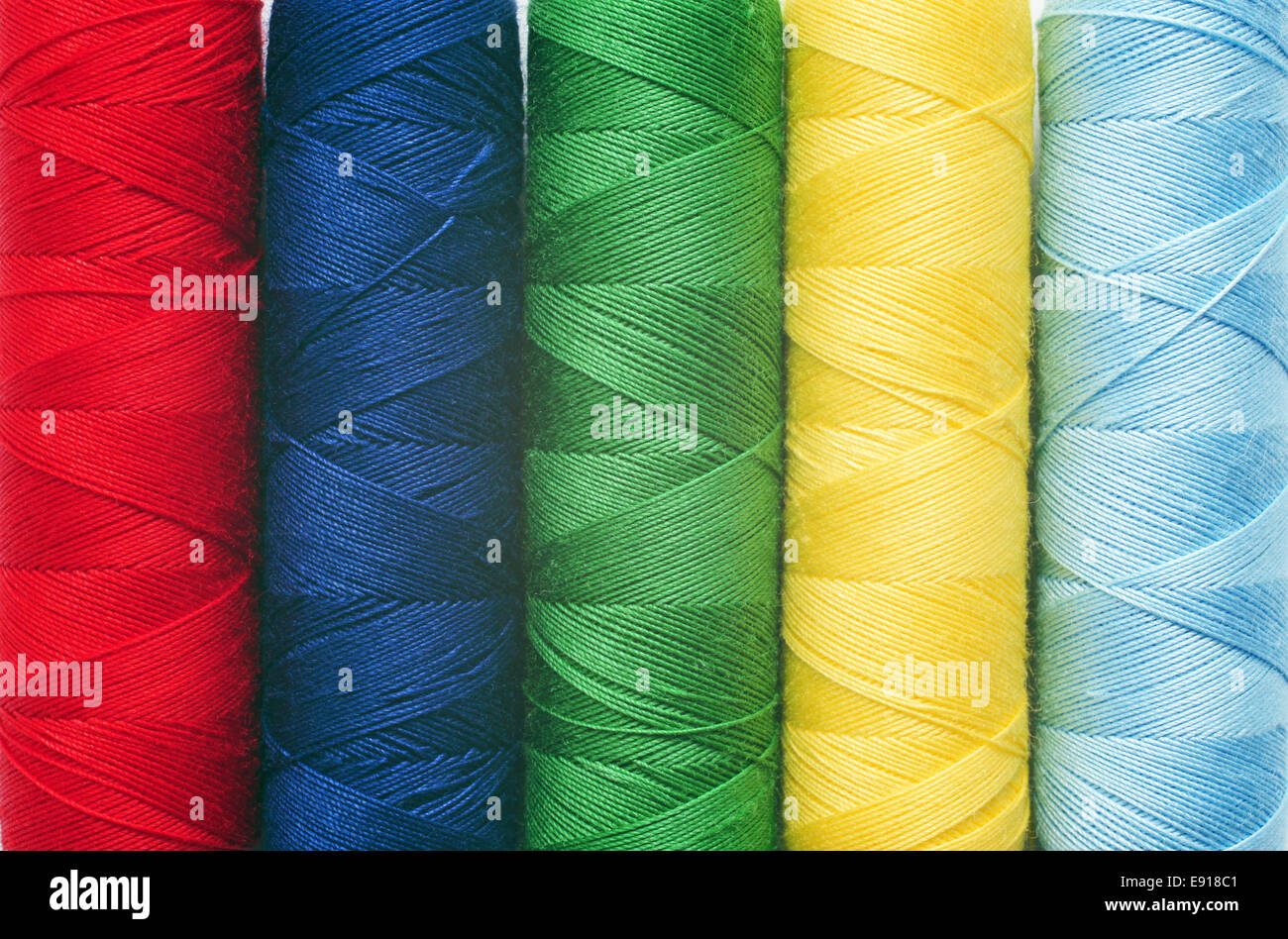 Thread with different Colors Stock Photo - Alamy
