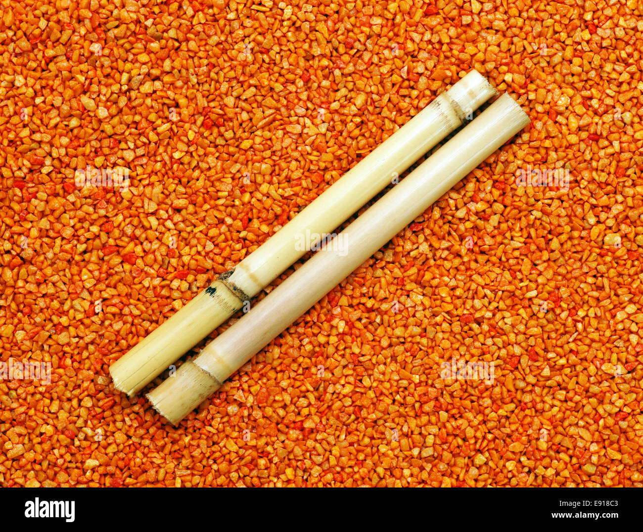 Bamboo Orange - Wellness Concept Stock Photo - Alamy