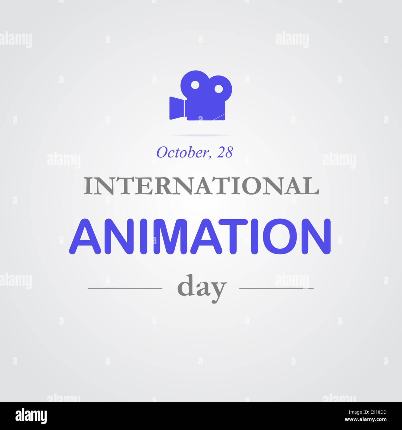 World animation day, October, 28 Stock Photo - Alamy