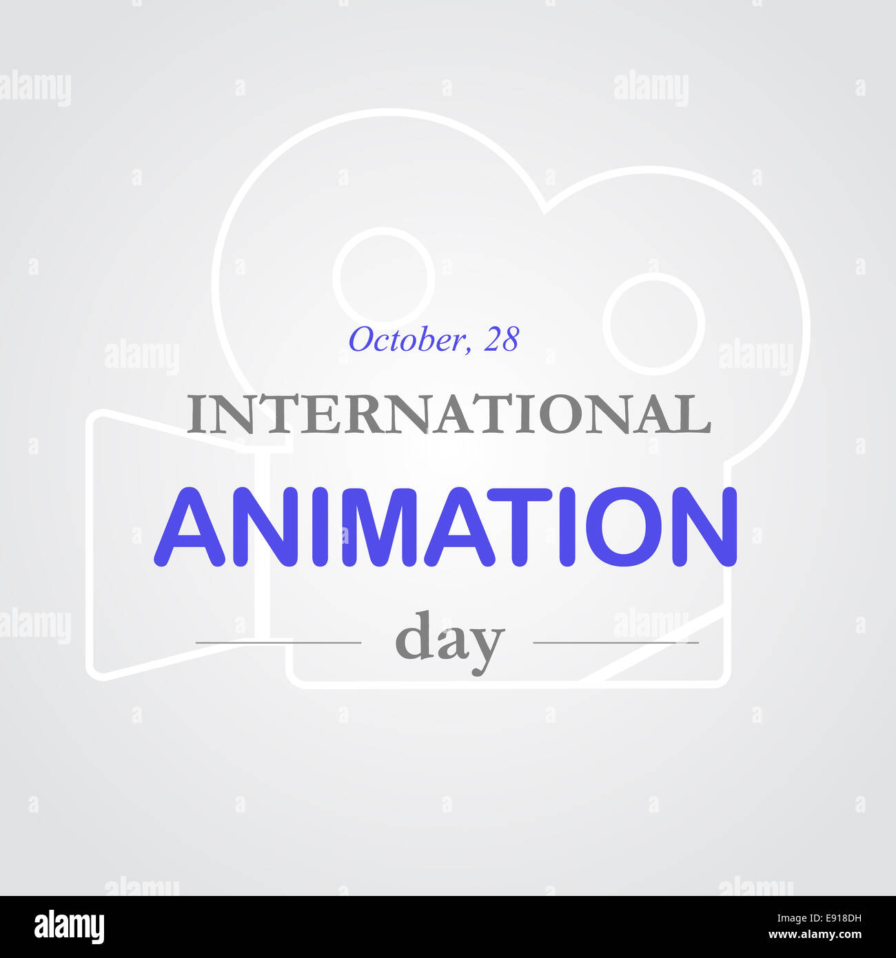 World animation day, October, 28 Stock Photo - Alamy