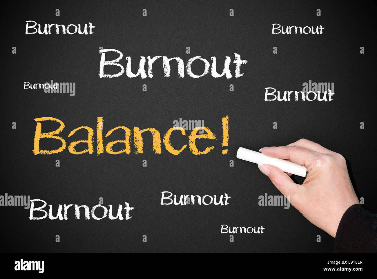 Burnout Balance Concept Stock Photo - Alamy