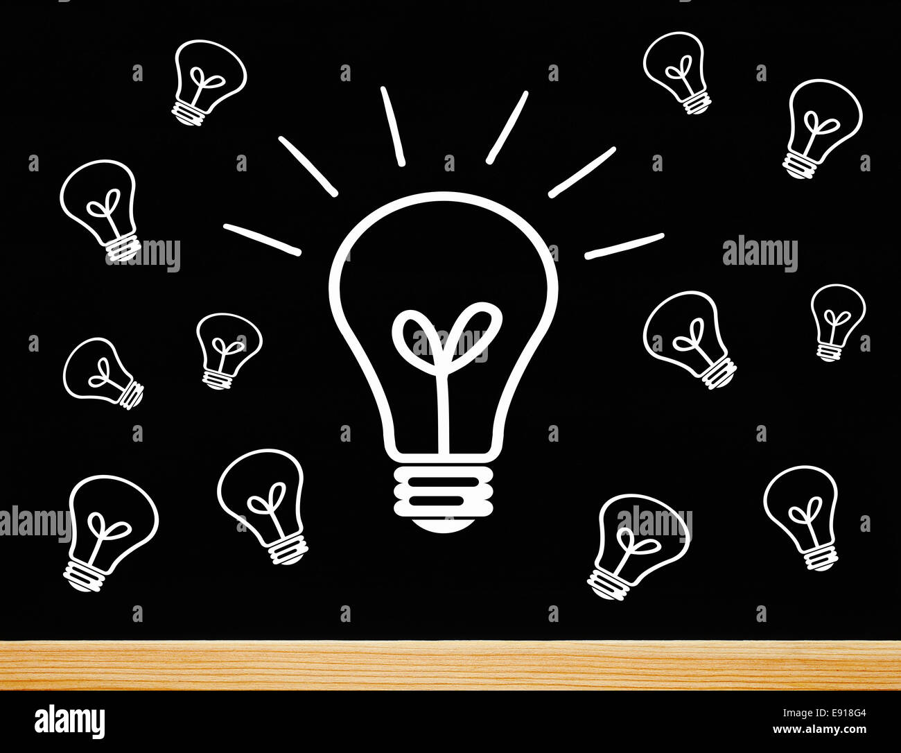 The Great Idea - Light Bulb Concept Stock Photo - Alamy