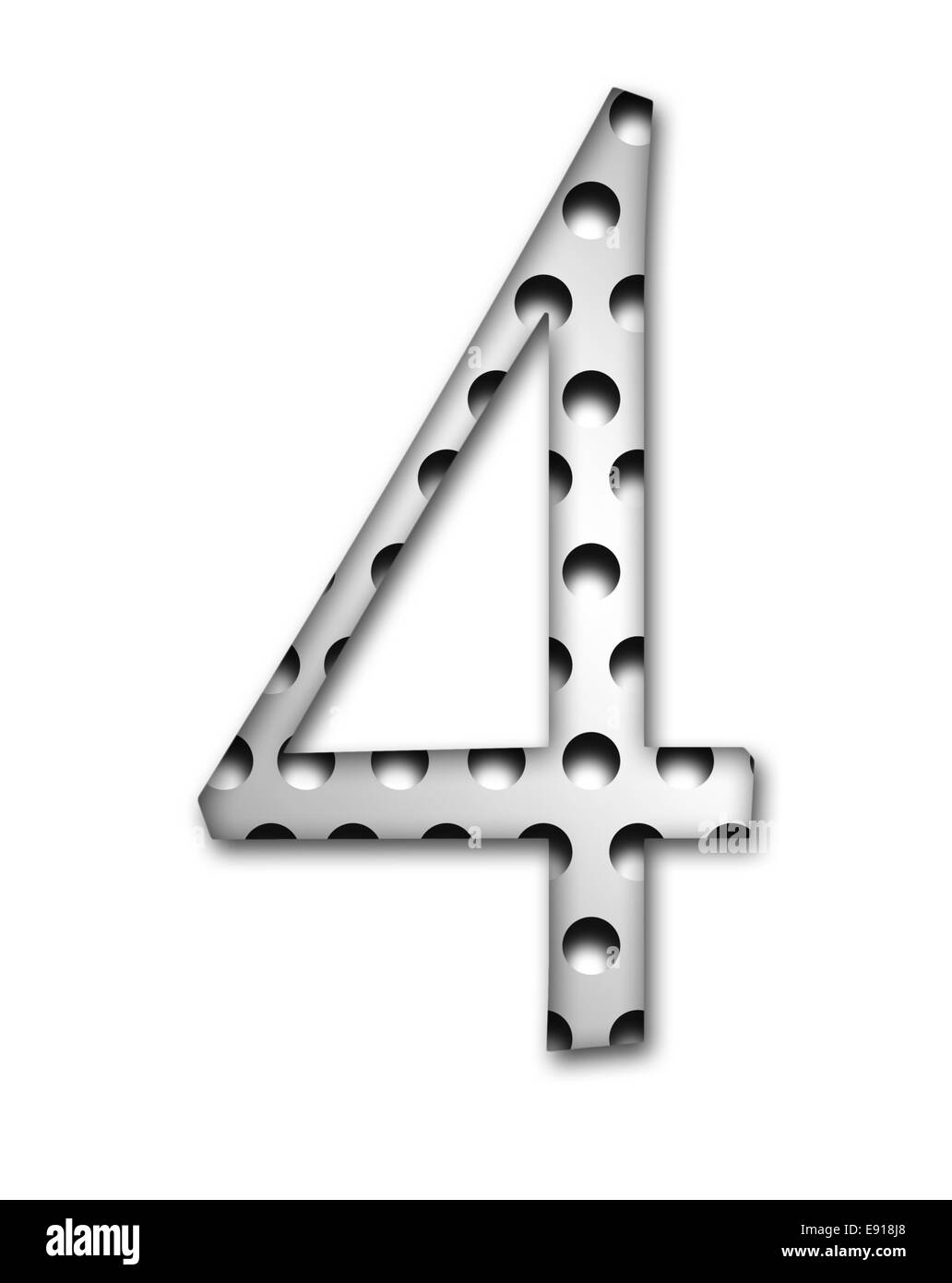 Number 4 Black And White Number 4 White Black Button | Wacky Buttons