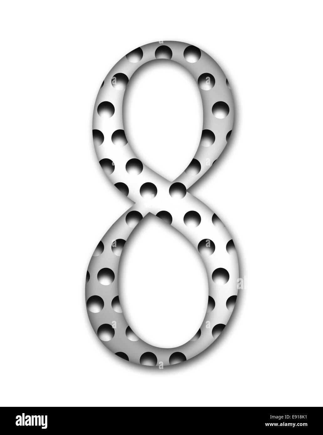 metal number 8 Stock Photo - Alamy