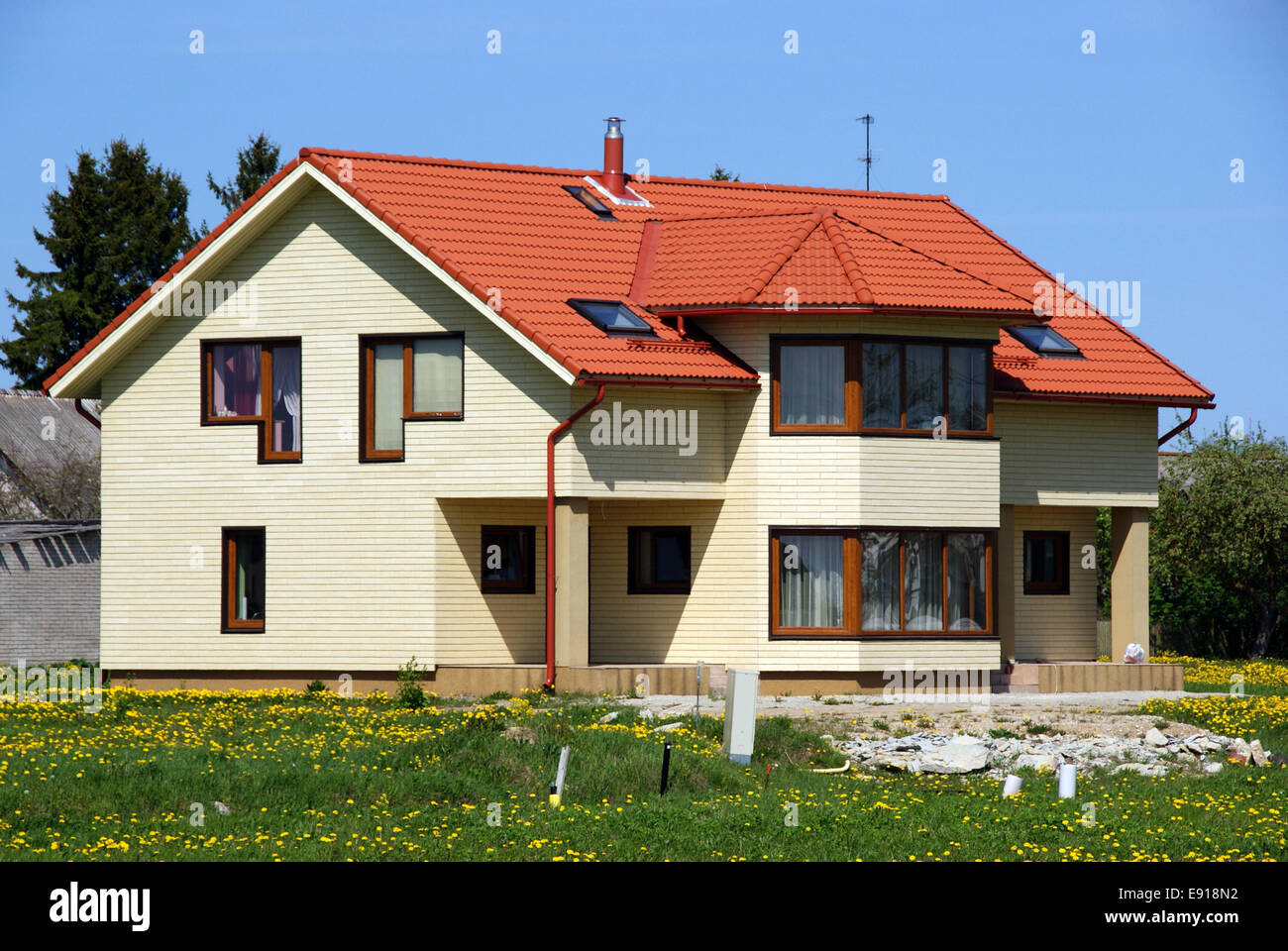 The modern house Stock Photo - Alamy