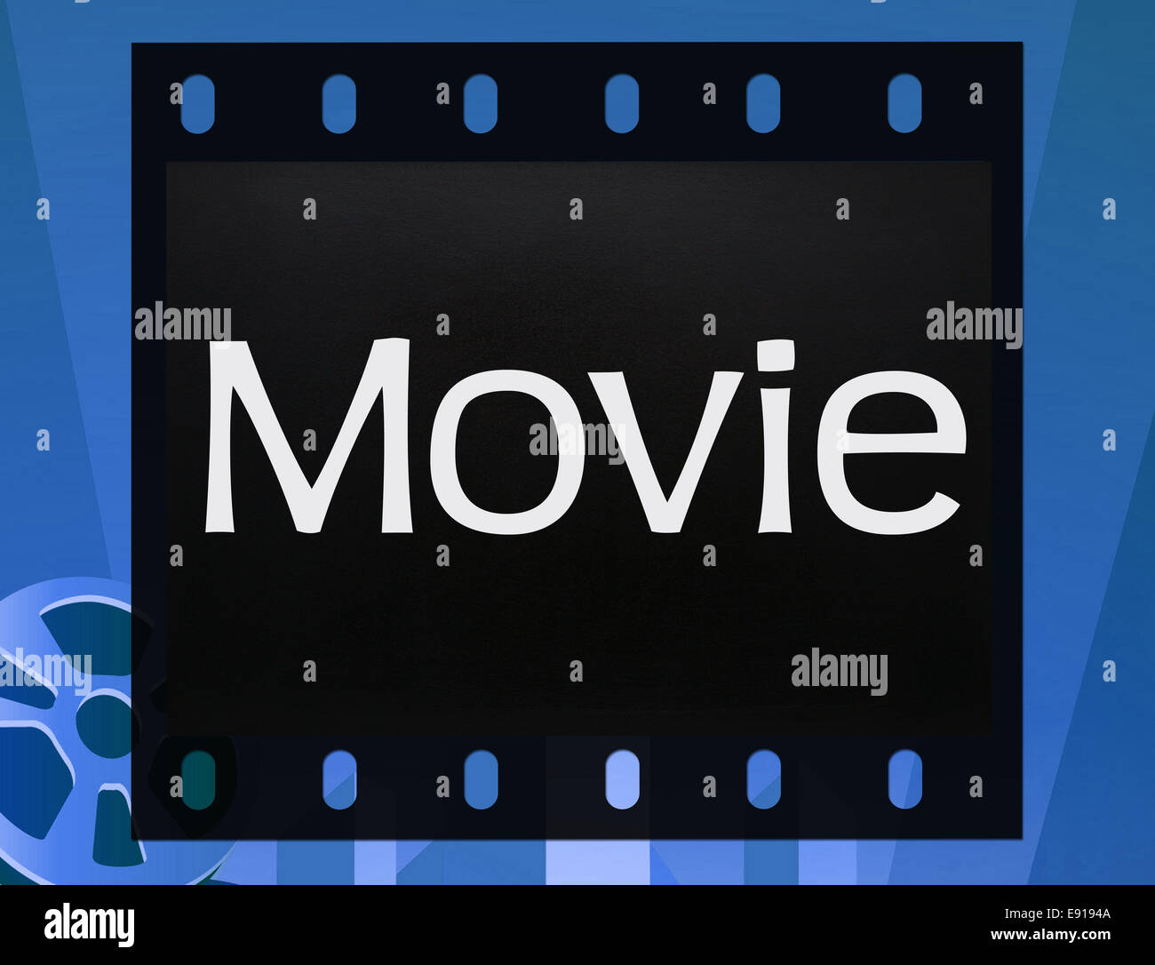 Movie - blue Concept Stock Photo - Alamy