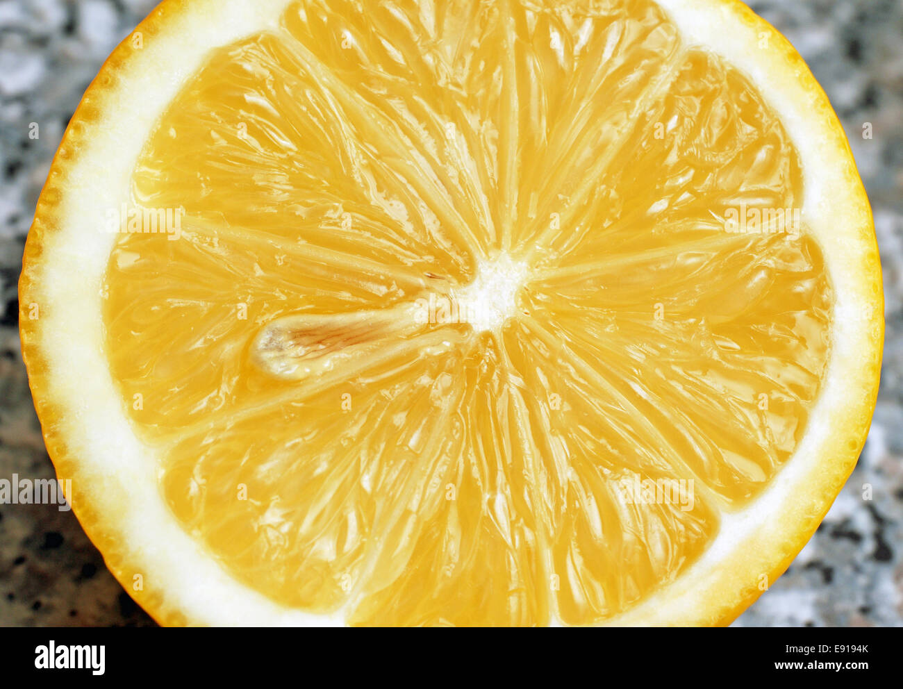 Yellow Lemon closeup Stock Photo - Alamy