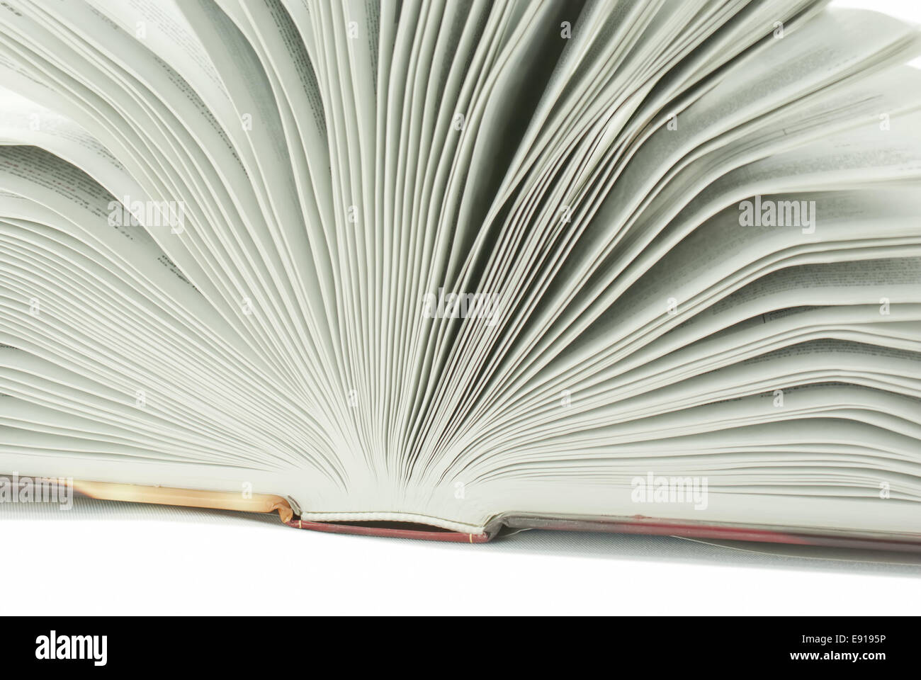 Text on pages open book hi-res stock photography and images - Alamy
