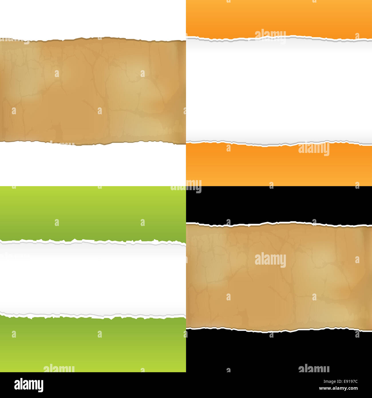 Collection Of Fragmentary Paper Stock Photo - Alamy