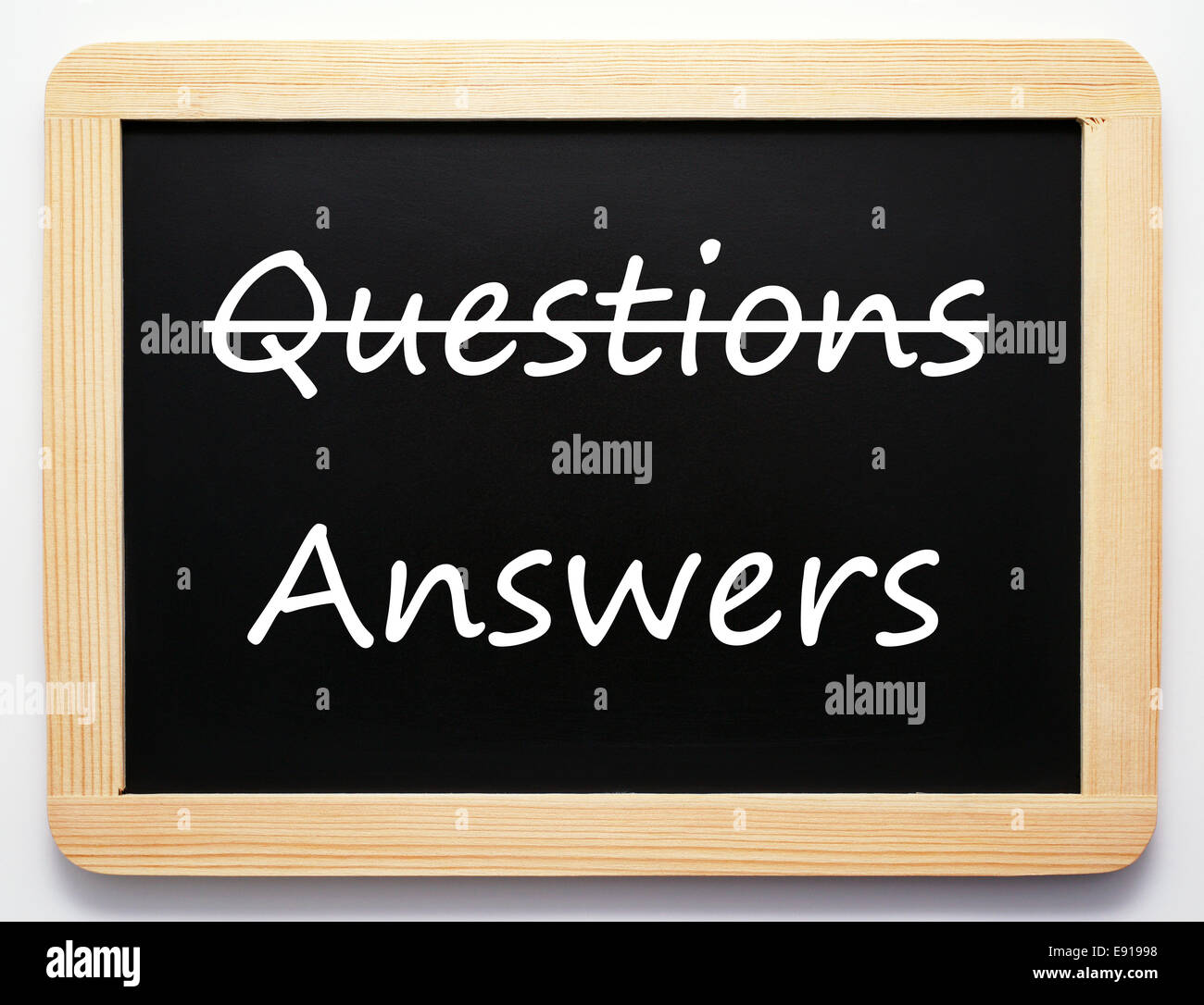 Questions / Answers - Concept Sign Stock Photo - Alamy