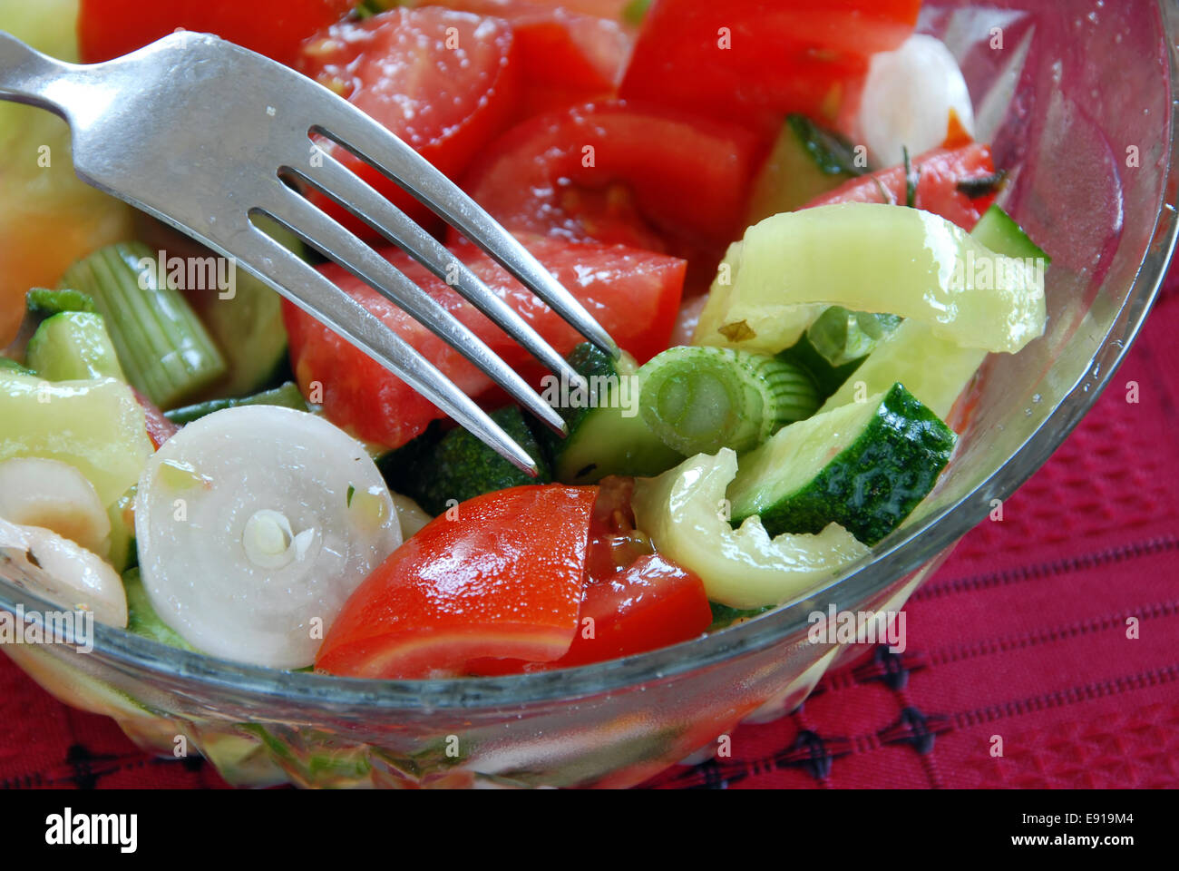 Appetizing vegetable salad Stock Photo - Alamy