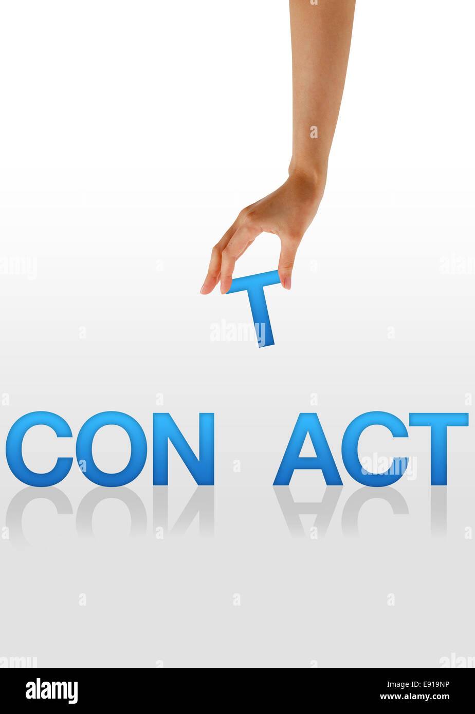 Contact - Hand Stock Photo - Alamy
