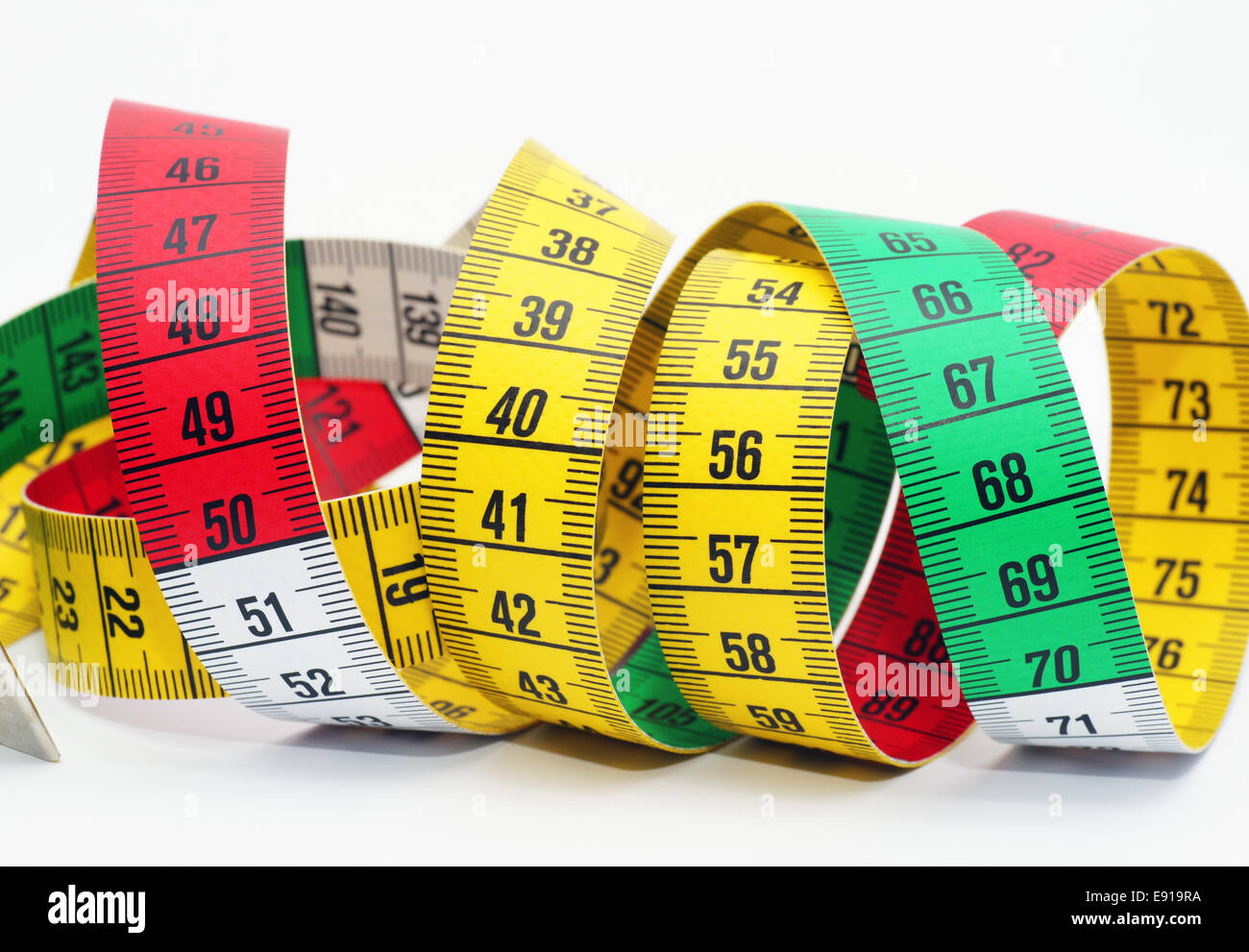 Tape Measure Close-up Stock Photo - Alamy