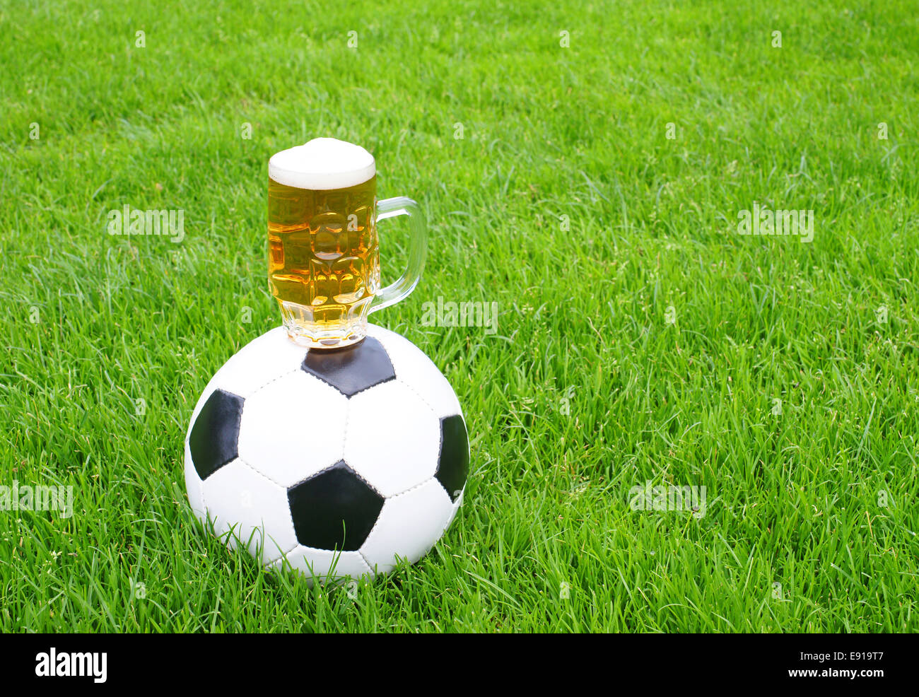 Soccer and Beer Stock Photo - Alamy
