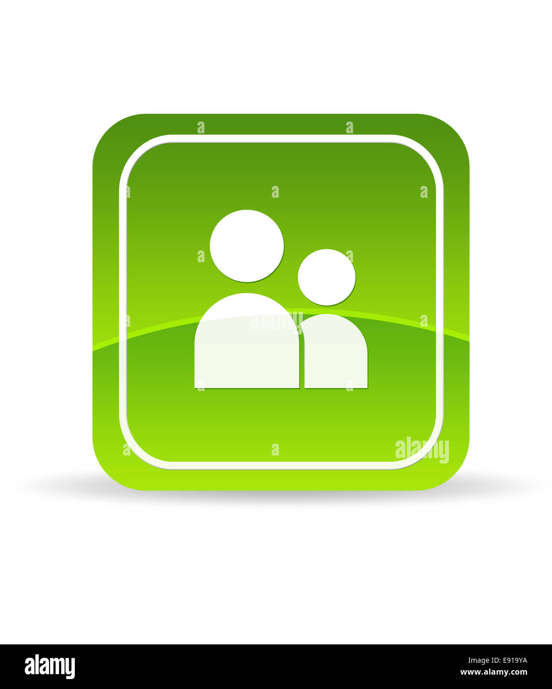 Green User Account Icon Stock Photo - Alamy