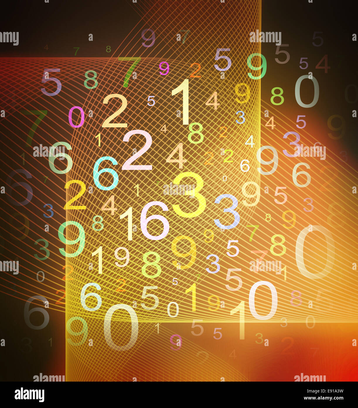 Numbers background hi-res stock photography and images - Alamy