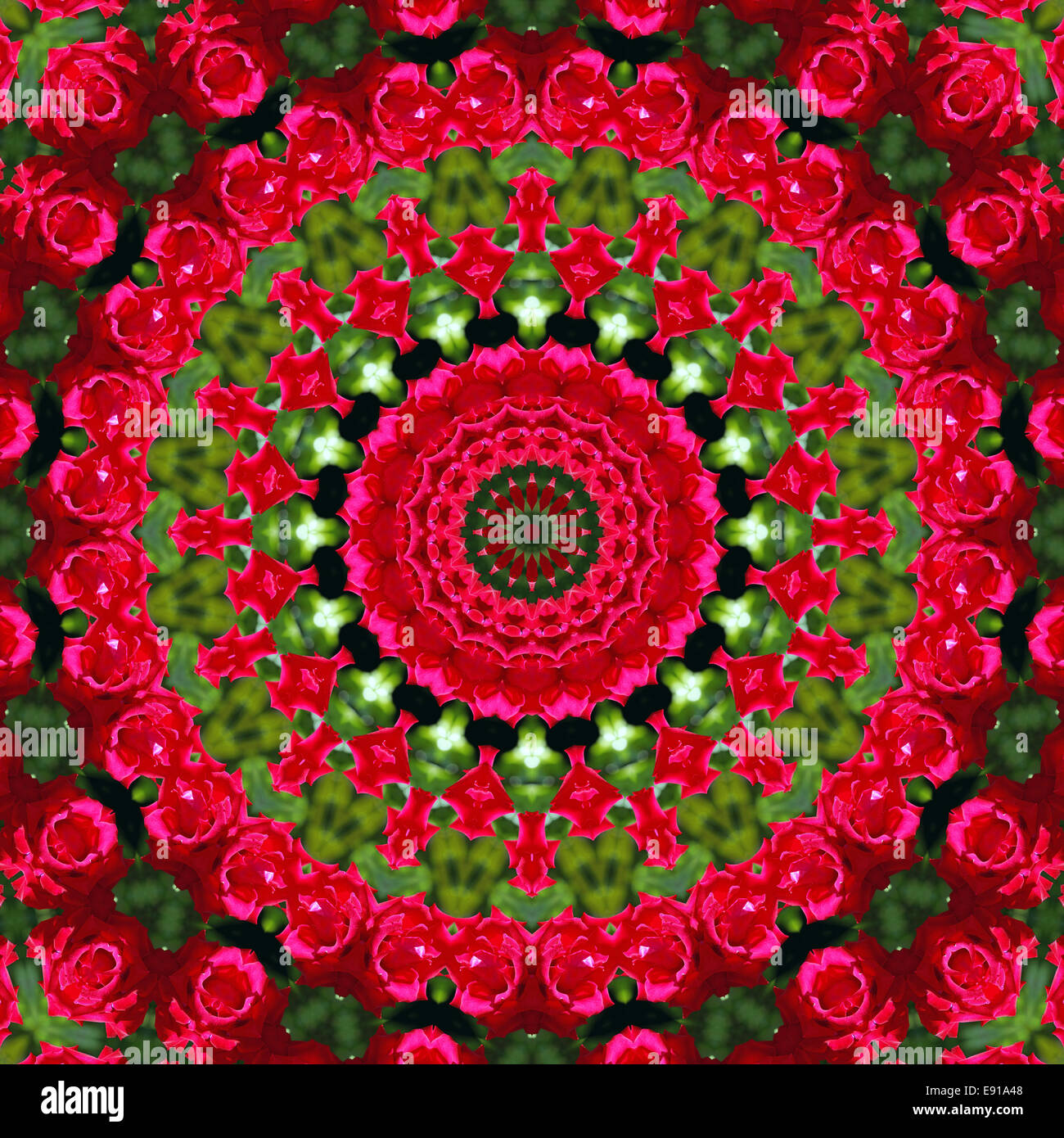Mandalas roses hi-res stock photography and images - Alamy