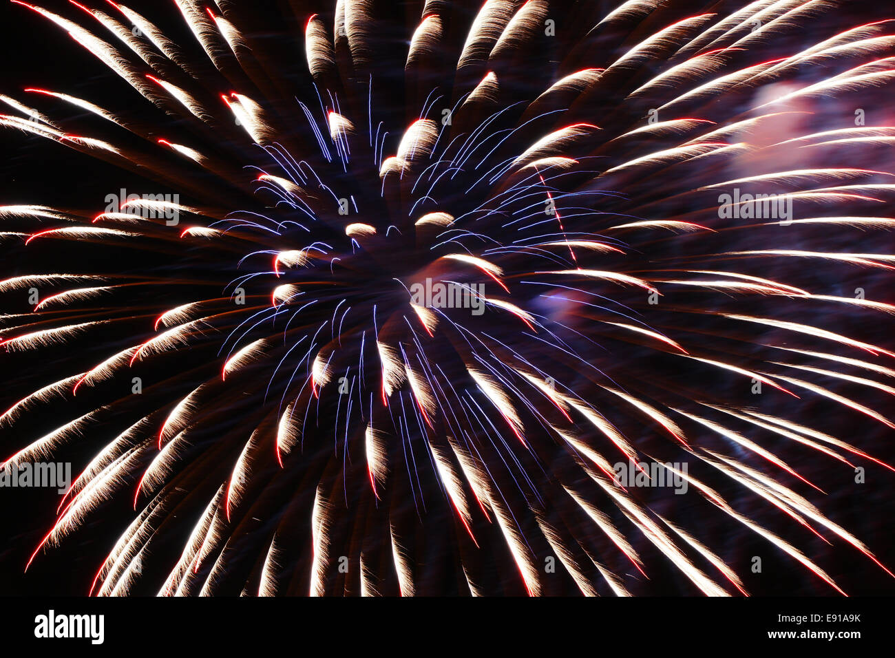 Fireworks at Night Stock Photo - Alamy
