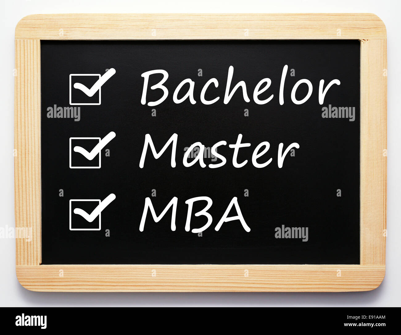 Bachelor / Master / MBA Stock Photo - Alamy