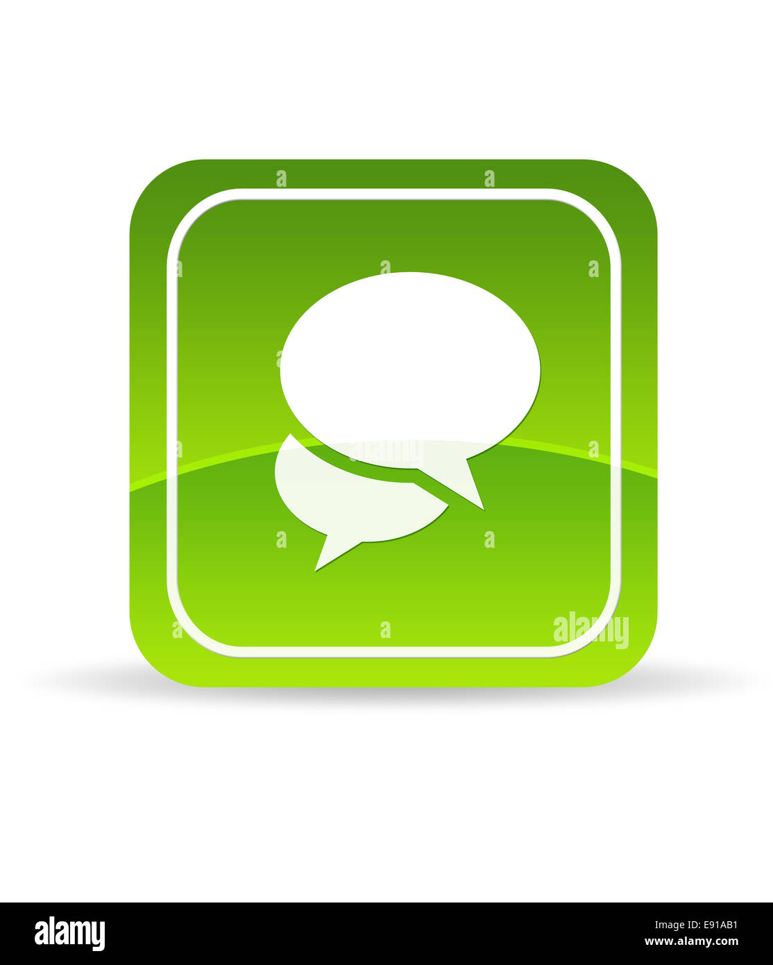 Green Social Media Icon Stock Photo - Alamy