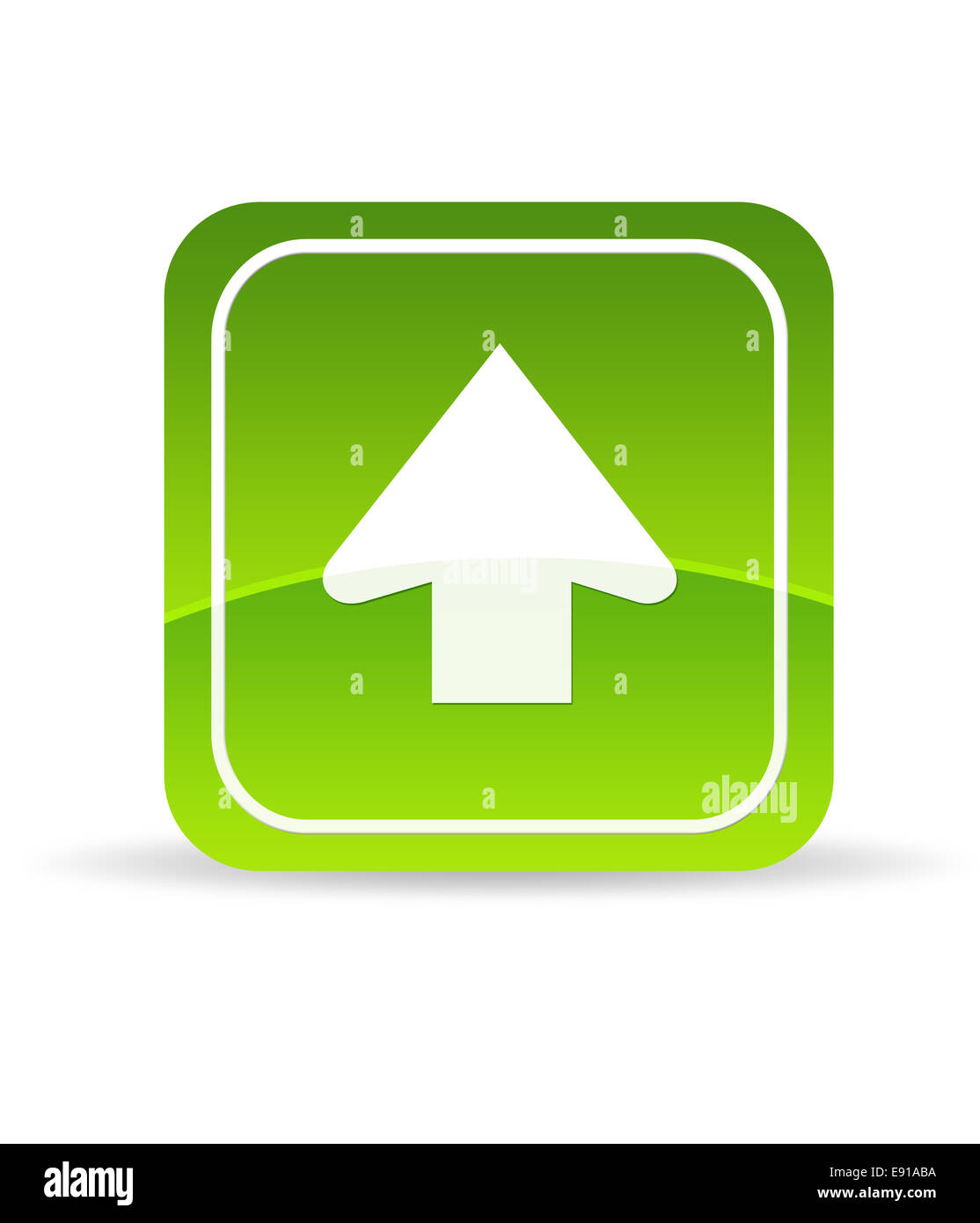 Green Upload Icon Stock Photo - Alamy