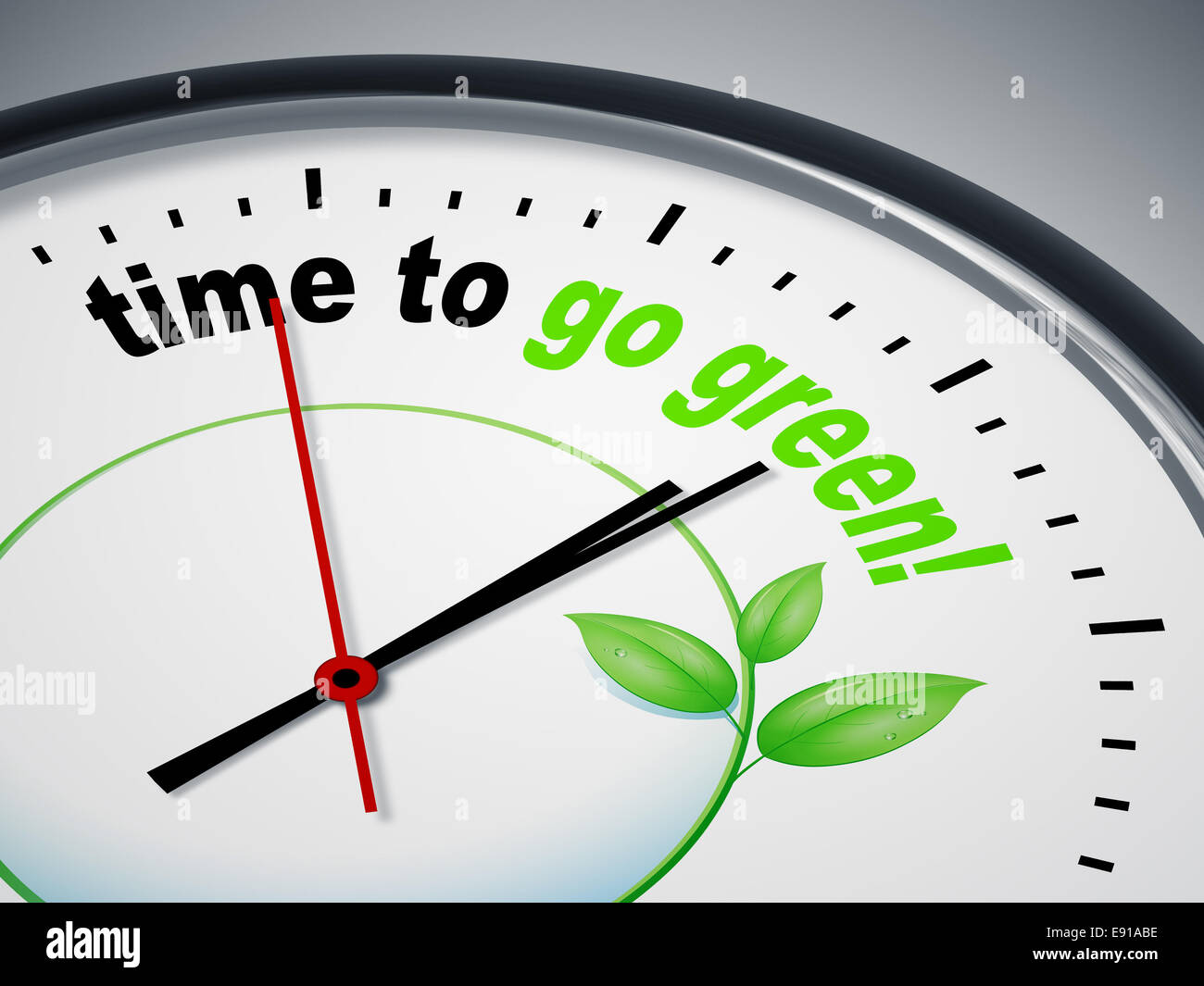 time to go green Stock Photo - Alamy