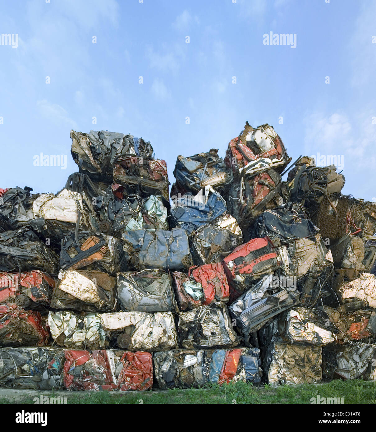 Rusty scrap scrapheap smash trash useless vehicle waste wreck yard hi ...