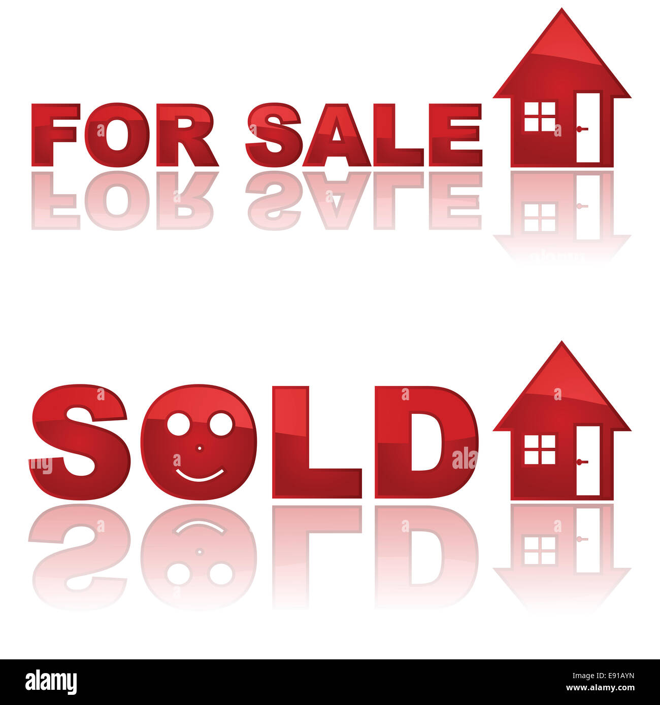 Real Estate signs Stock Photo - Alamy