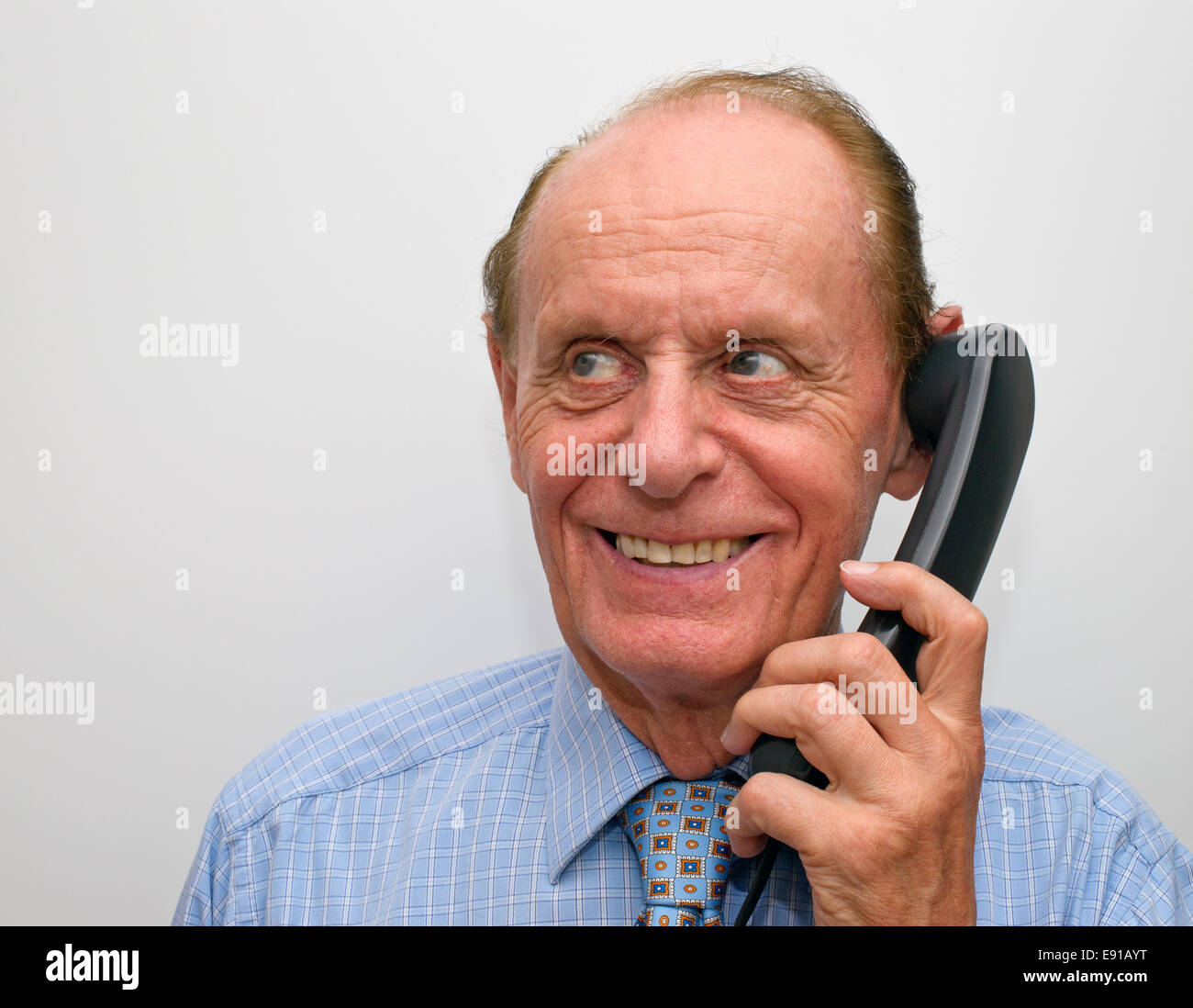 Senior Phone Call Stock Photo - Alamy