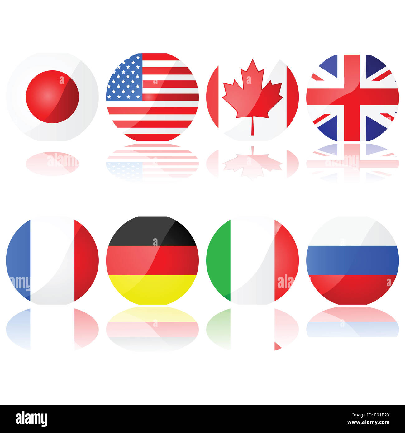 Group of 8 countries Stock Photo - Alamy